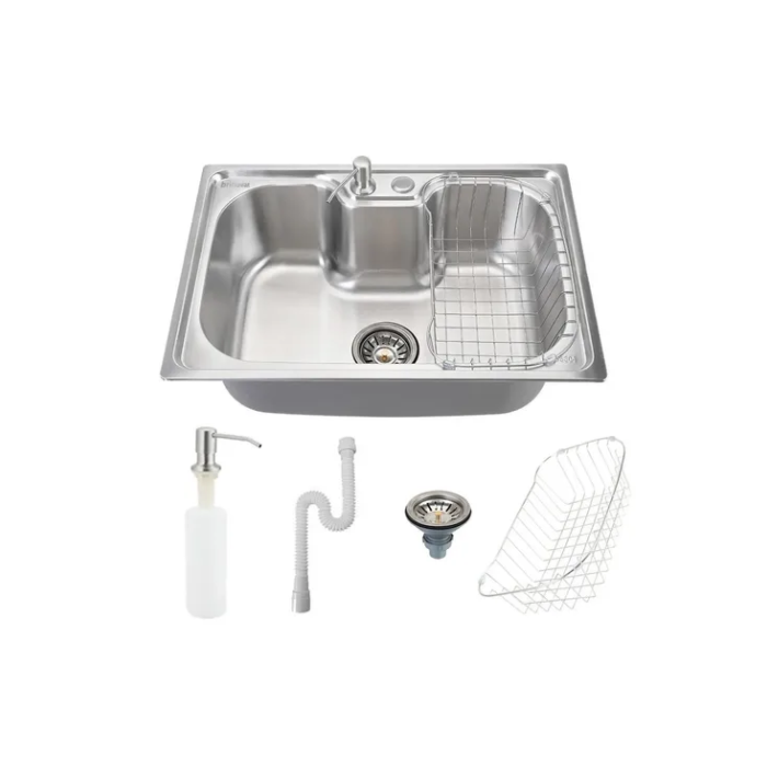 Cuba Cozinha Gourmet Aço Inox Luxo Prata Com Acessórios 60 X 42 Cm Brinovar